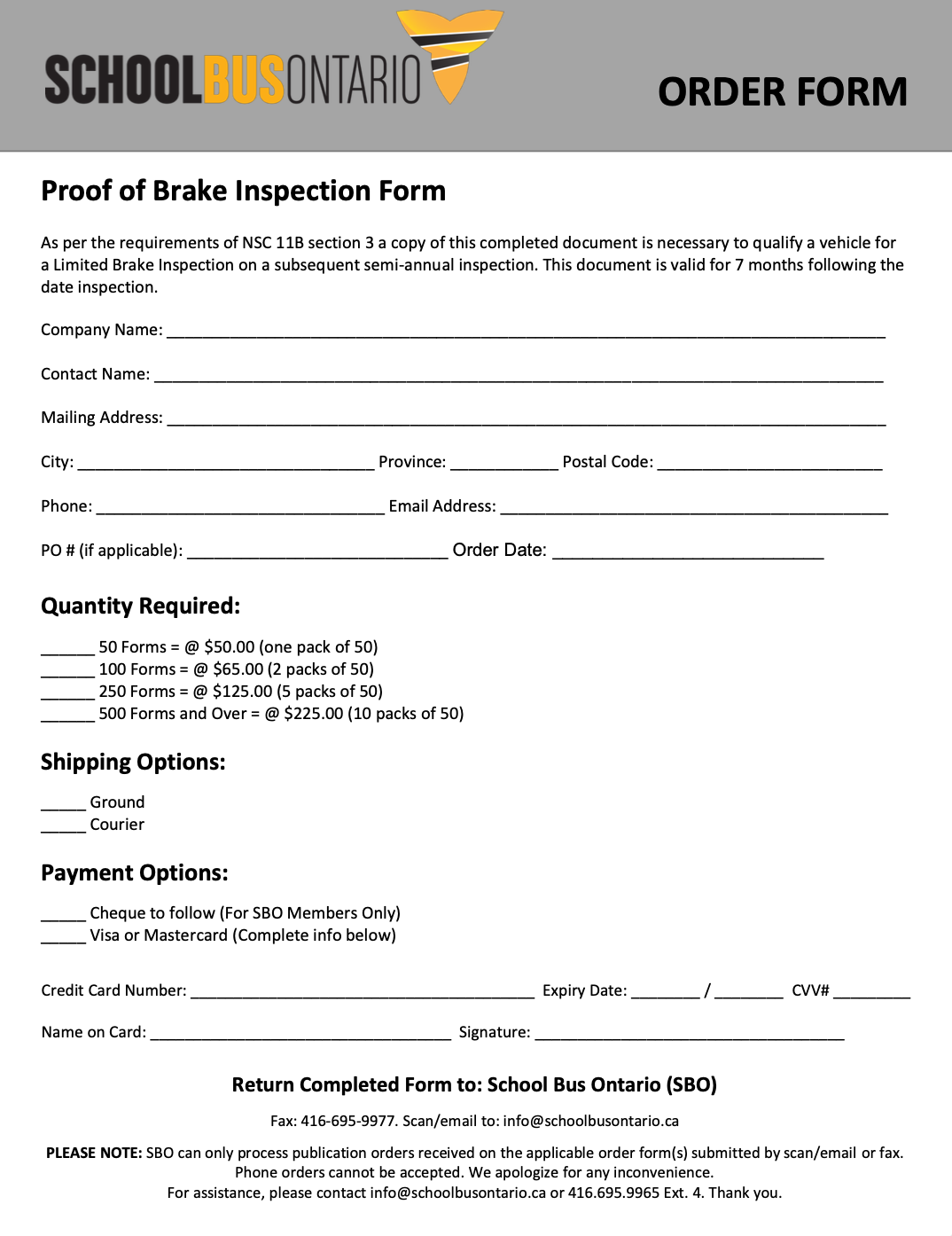 Store – School Bus Ontario